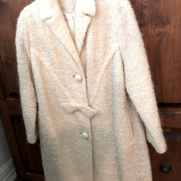 Jackets & Coats | Mohair Wool Vintage Off White Coat | Poshmark